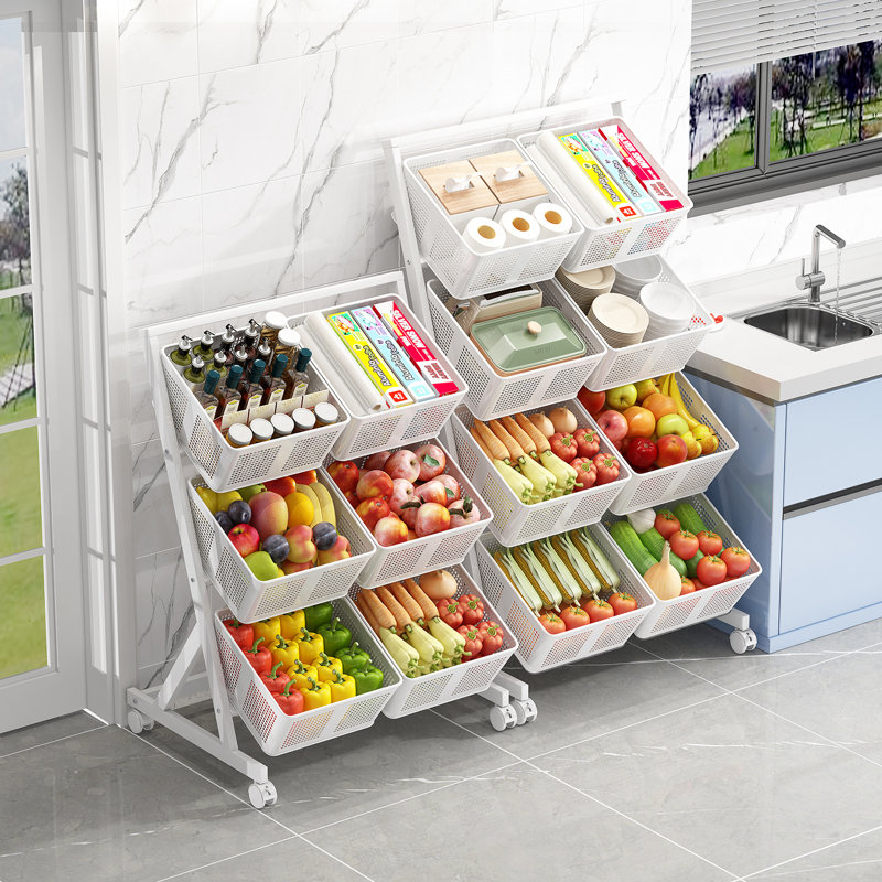 POPLARBOX 46.8'' H x 22.8'' W Utility Cart with Wheels & Reviews | Wayfair